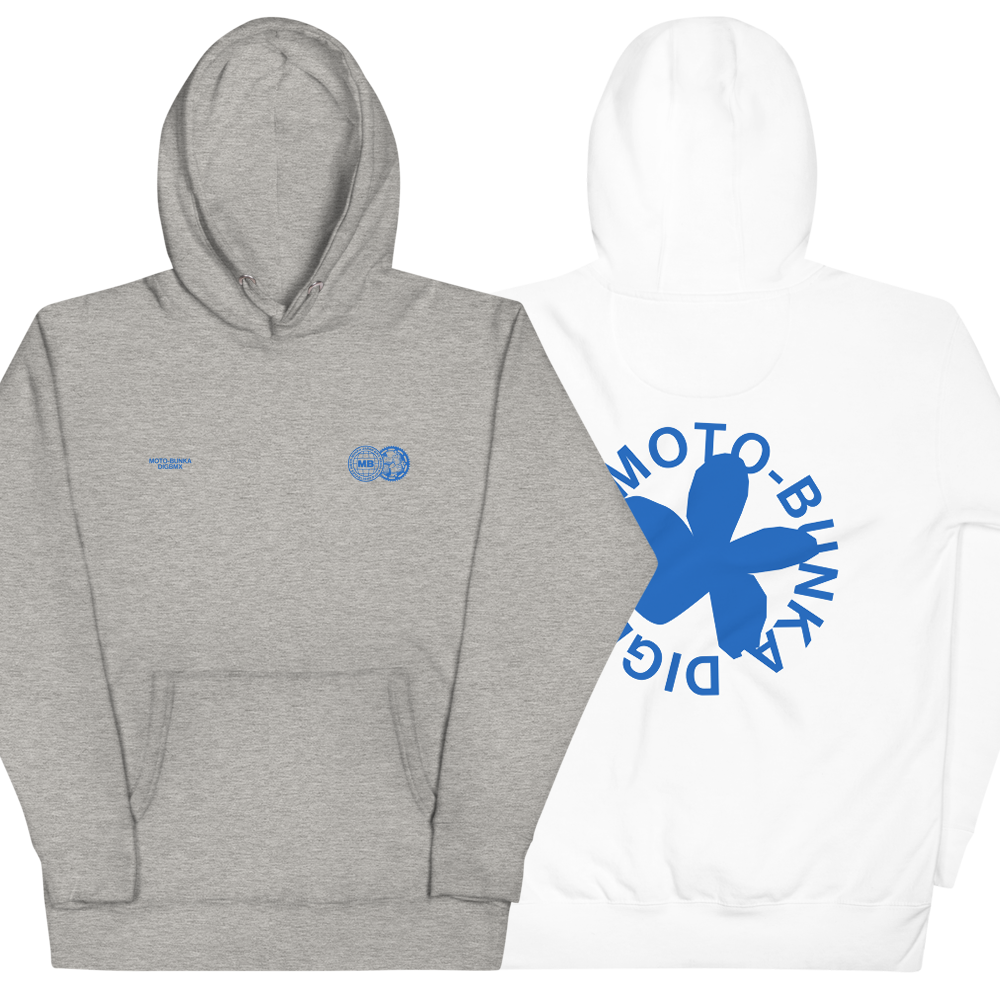 DIG X MOTO-BUNKA - CHERRY BLUE Hoody – DIG BMX